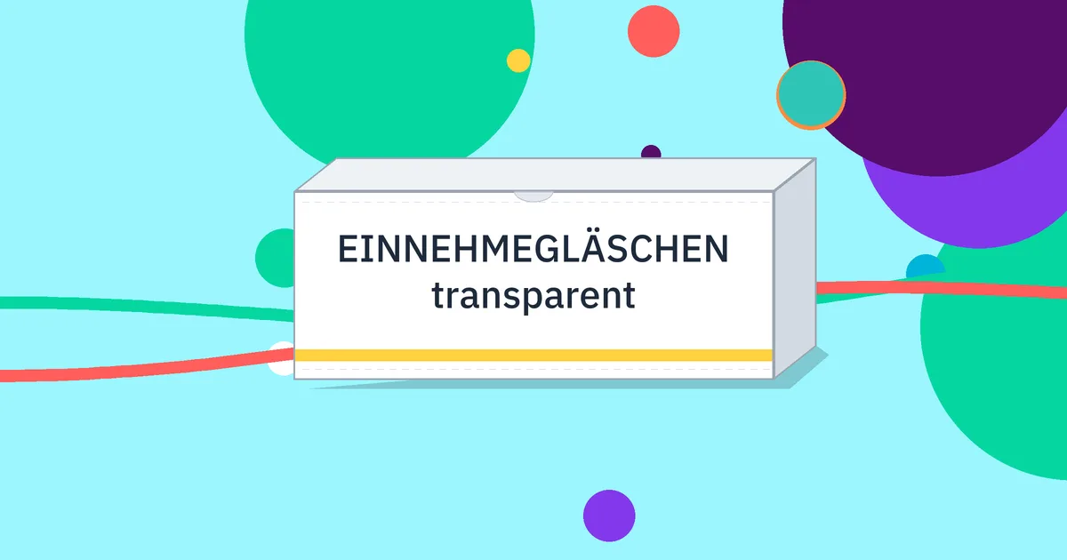 Symbolbild: Packung mit der Aufschrift EINNEHMEGLÄSCHEN transparent (PZN 20025396) – Verfügbarkeit und Bezug in Apotheken in Frankfurt am Main