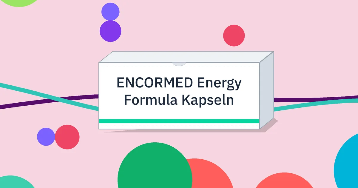 Symbolbild: Packung mit der Aufschrift ENCORMED Energy Formula Kapseln (PZN 14401412) – Verfügbarkeit und Bezug in Apotheken in Frankfurt am Main