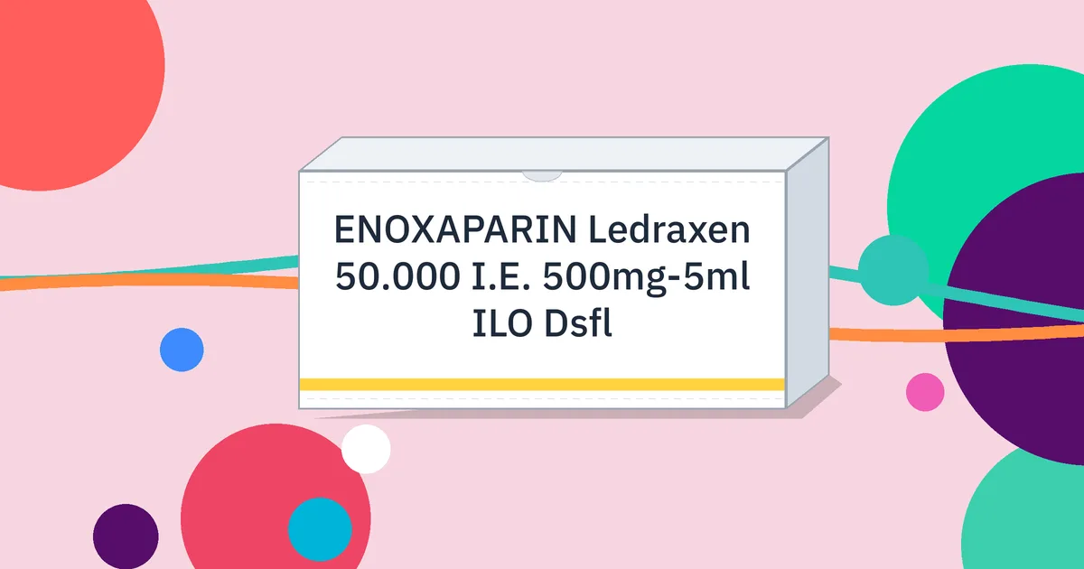 Symbolbild: Packung mit der Aufschrift ENOXAPARIN Ledraxen 50.000 I.E. 500mg-5ml ILO Dsfl (PZN 18850176) – Verfügbarkeit und Bezug in Apotheken in Frankfurt am Main