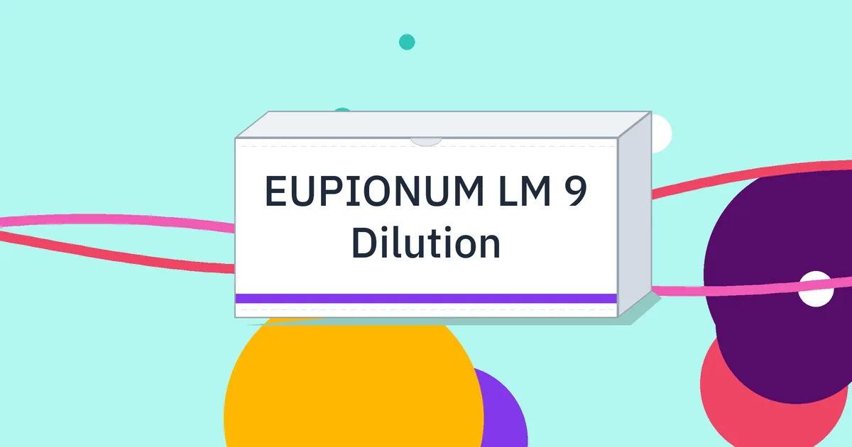 Symbolbild: Packung mit der Aufschrift EUPIONUM LM 9 Dilution (PZN 13483632) – Verfügbarkeit und Bezug in Apotheken in Frankfurt am Main