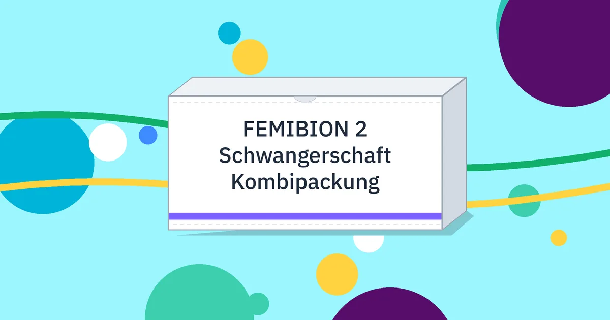 Symbolbild: Packung mit der Aufschrift FEMIBION 2 Schwangerschaft Kombipackung (PZN 15200012) – Verfügbarkeit und Bezug in Apotheken in Frankfurt am Main