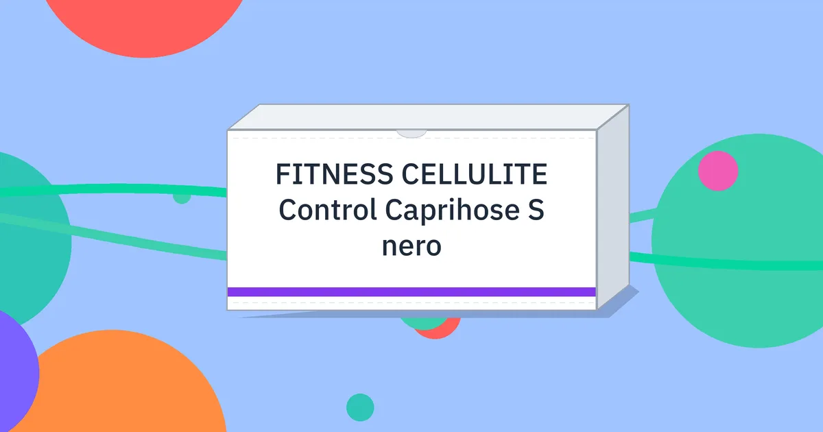 Symbolbild: Packung mit der Aufschrift FITNESS CELLULITE Control Caprihose S nero (PZN 16191798) – Verfügbarkeit und Bezug in Apotheken in Frankfurt am Main