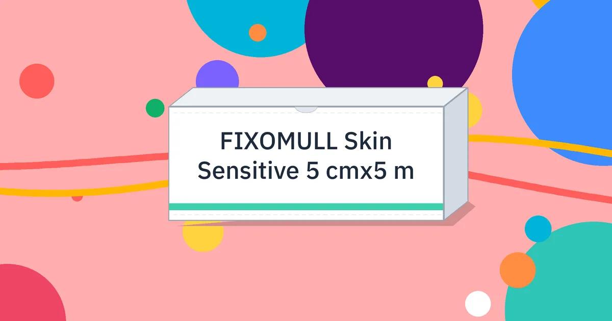 Symbolbild: Packung mit der Aufschrift FIXOMULL Skin Sensitive 5 cmx5 m (PZN 15190928) – Verfügbarkeit und Bezug in Apotheken in Frankfurt am Main