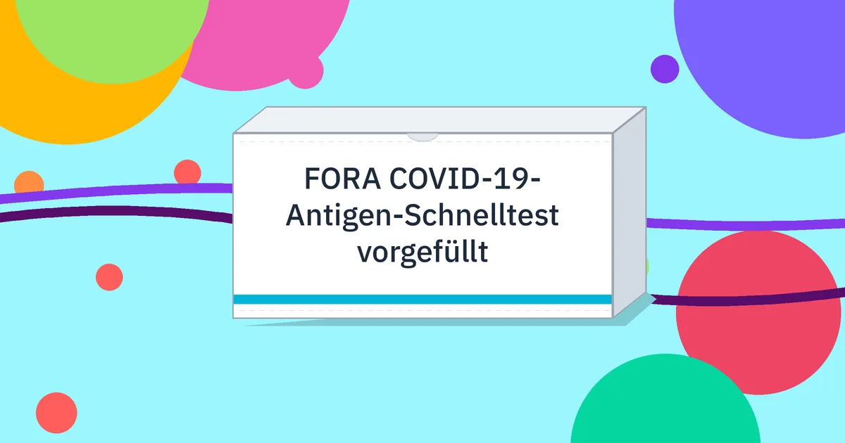 Symbolbild: Packung mit der Aufschrift FORA COVID-19-Antigen-Schnelltest vorgefüllt (PZN 17260716) – Verfügbarkeit und Bezug in Apotheken in Frankfurt am Main