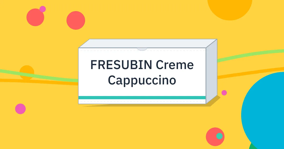Symbolbild: Packung mit der Aufschrift FRESUBIN Creme Cappuccino (PZN 17269769) – Verfügbarkeit und Bezug in Apotheken in Frankfurt am Main