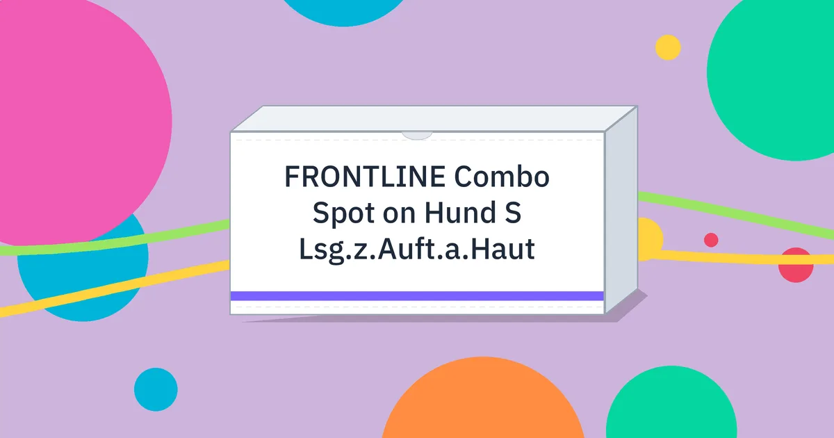 Symbolbild: Packung mit der Aufschrift FRONTLINE Combo Spot on Hund S Lsg.z.Auft.a.Haut (PZN 17558580) – Verfügbarkeit und Bezug in Apotheken in Frankfurt am Main