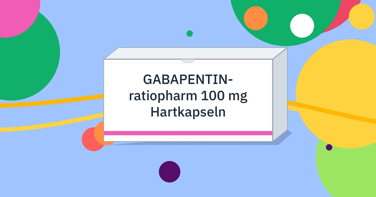 Symbolbild: Packung mit der Aufschrift GABAPENTIN-ratiopharm 100 mg Hartkapseln (PZN 04119991) – Verfügbarkeit und Bezug in Apotheken in Frankfurt am Main