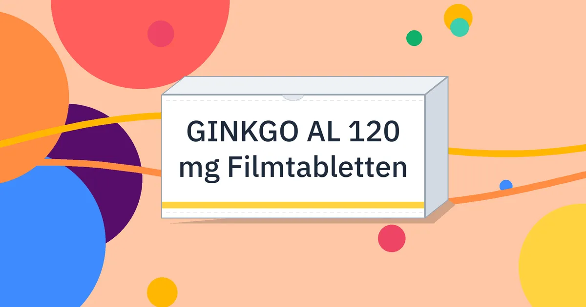 Symbolbild: Packung mit der Aufschrift GINKGO AL 120 mg Filmtabletten (PZN 06565163) – Verfügbarkeit und Bezug in Apotheken in Frankfurt am Main