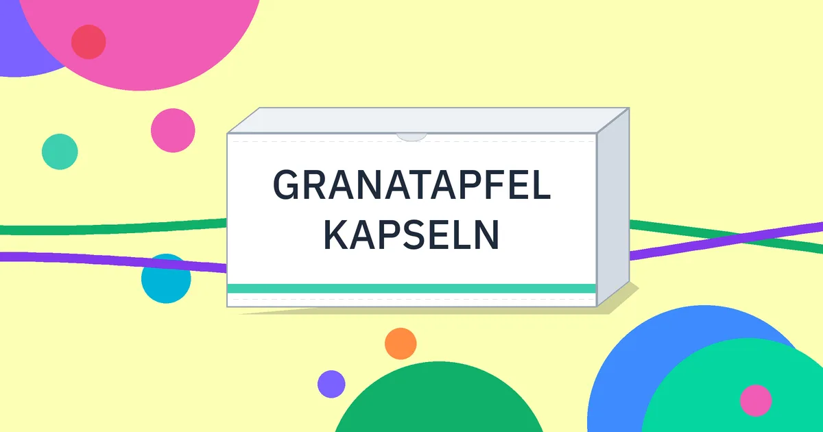 Symbolbild: Packung mit der Aufschrift GRANATAPFEL KAPSELN (PZN 12800958) – Verfügbarkeit und Bezug in Apotheken in Frankfurt am Main