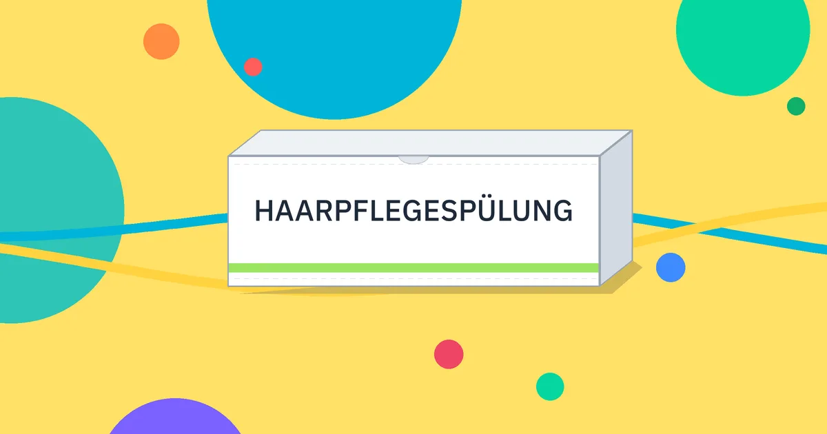 Symbolbild: Packung mit der Aufschrift HAARPFLEGESPÜLUNG (PZN 10393578) – Verfügbarkeit und Bezug in Apotheken in Frankfurt am Main