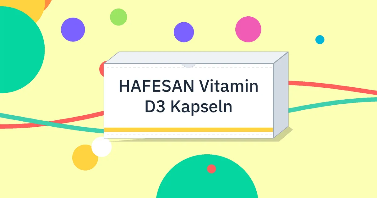 Symbolbild: Packung mit der Aufschrift HAFESAN Vitamin D3 Kapseln (PZN 18154809) – Verfügbarkeit und Bezug in Apotheken in Frankfurt am Main