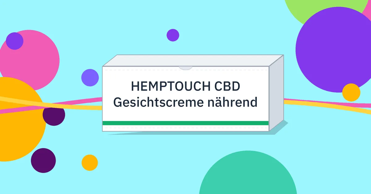 Symbolbild: Packung mit der Aufschrift HEMPTOUCH CBD Gesichtscreme nährend (PZN 16488067) – Verfügbarkeit und Bezug in Apotheken in Frankfurt am Main