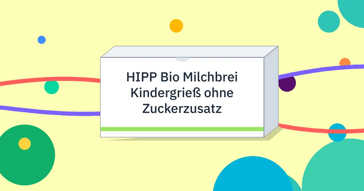 Symbolbild: Packung mit der Aufschrift HIPP Bio Milchbrei Kindergrieß ohne Zuckerzusatz (PZN 19128398) – Verfügbarkeit und Bezug in Apotheken in Frankfurt am Main