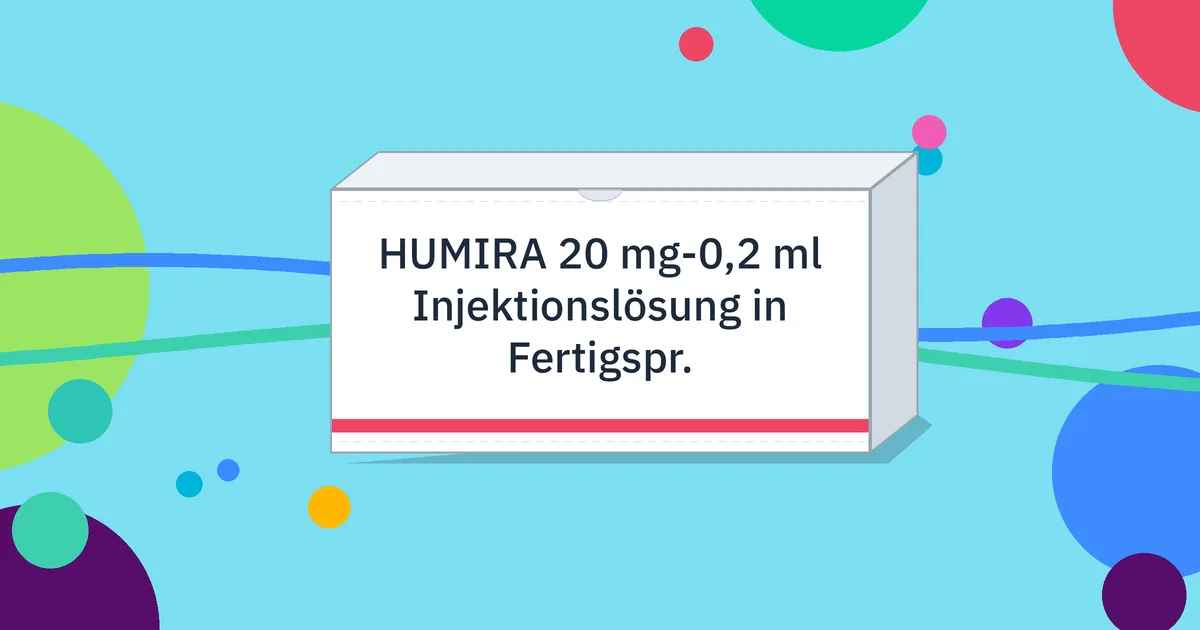 Symbolbild: Packung mit der Aufschrift HUMIRA 20 mg-0,2 ml Injektionslösung in Fertigspr. (PZN 14299497) – Verfügbarkeit und Bezug in Apotheken in Frankfurt am Main