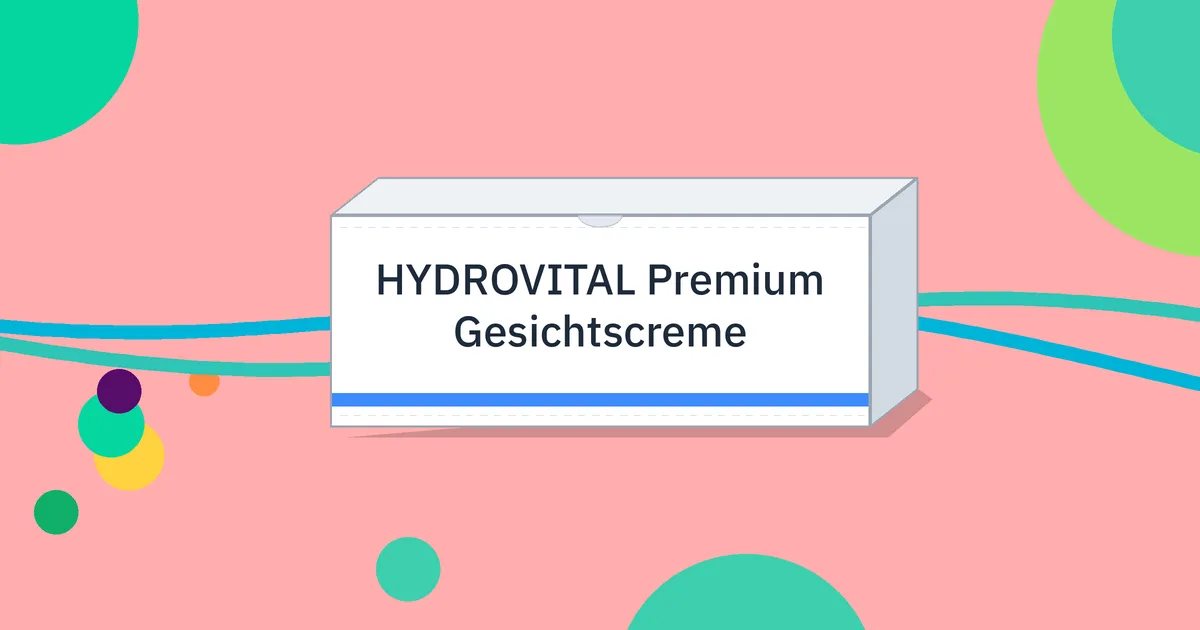 Symbolbild: Packung mit der Aufschrift HYDROVITAL Premium Gesichtscreme (PZN 12552087) – Verfügbarkeit und Bezug in Apotheken in Frankfurt am Main