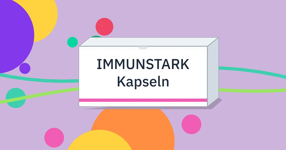 Symbolbild: Packung mit der Aufschrift IMMUNSTARK Kapseln (PZN 12424685) – Verfügbarkeit und Bezug in Apotheken in Frankfurt am Main