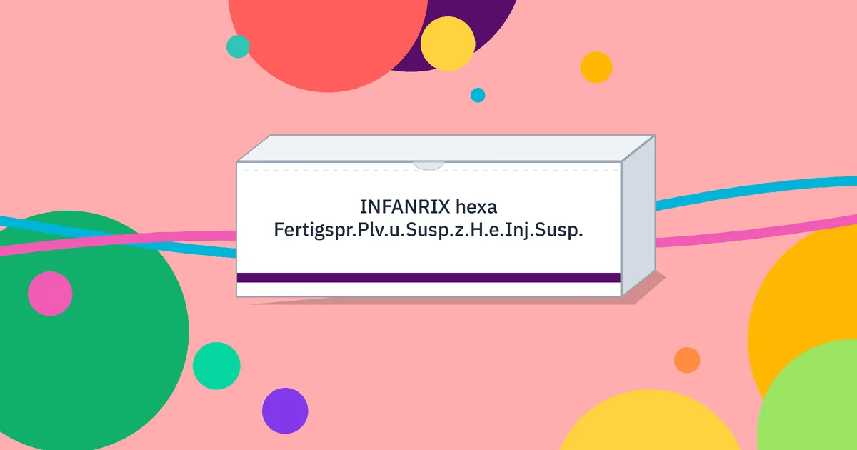 Symbolbild: Packung mit der Aufschrift INFANRIX hexa Fertigspr.Plv.u.Susp.z.H.e.Inj.Susp. (PZN 01852863) – Verfügbarkeit und Bezug in Apotheken in Frankfurt am Main