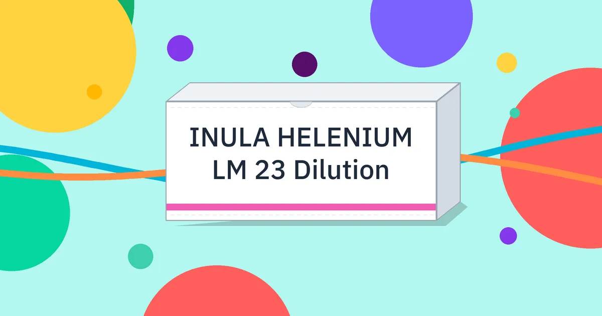 Symbolbild: Packung mit der Aufschrift INULA HELENIUM LM 23 Dilution (PZN 13560611) – Verfügbarkeit und Bezug in Apotheken in Frankfurt am Main