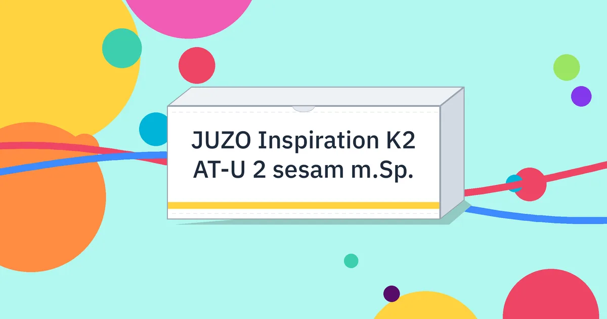 Symbolbild: Packung mit der Aufschrift JUZO Inspiration K2 AT-U 2 sesam m.Sp. (PZN 14927605) – Verfügbarkeit und Bezug in Apotheken in Frankfurt am Main