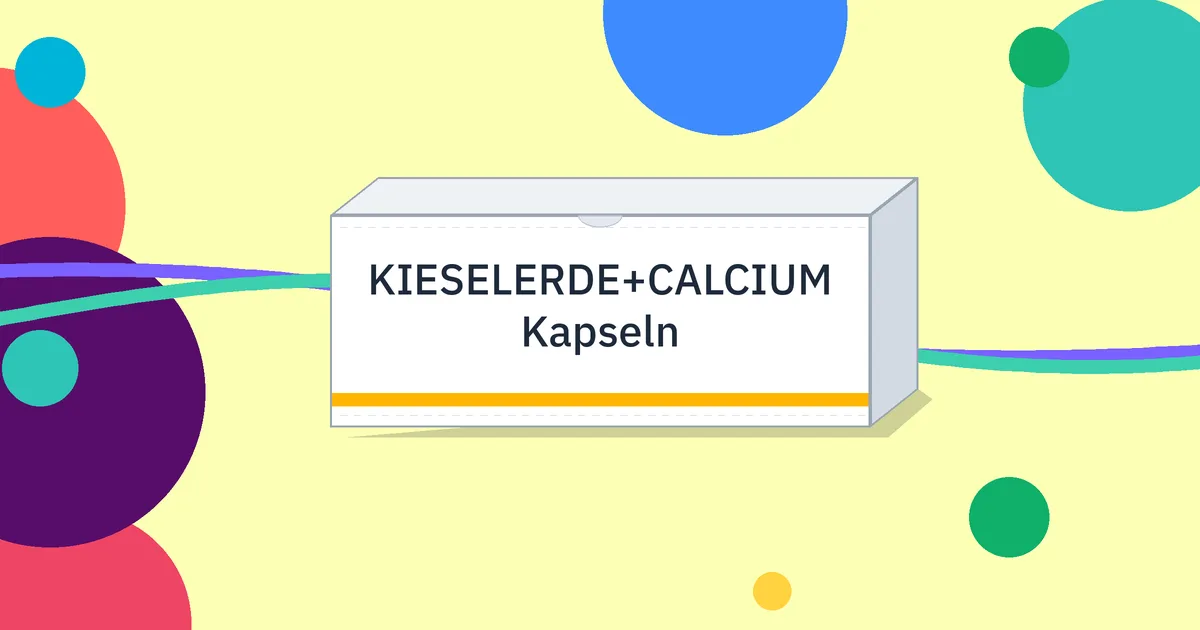 Symbolbild: Packung mit der Aufschrift KIESELERDE+CALCIUM Kapseln (PZN 02247986) – Verfügbarkeit und Bezug in Apotheken in Frankfurt am Main