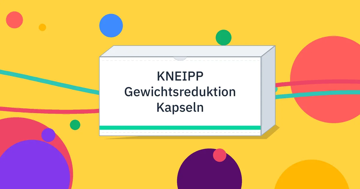 Symbolbild: Packung mit der Aufschrift KNEIPP Gewichtsreduktion Kapseln (PZN 09321622) – Verfügbarkeit und Bezug in Apotheken in Frankfurt am Main