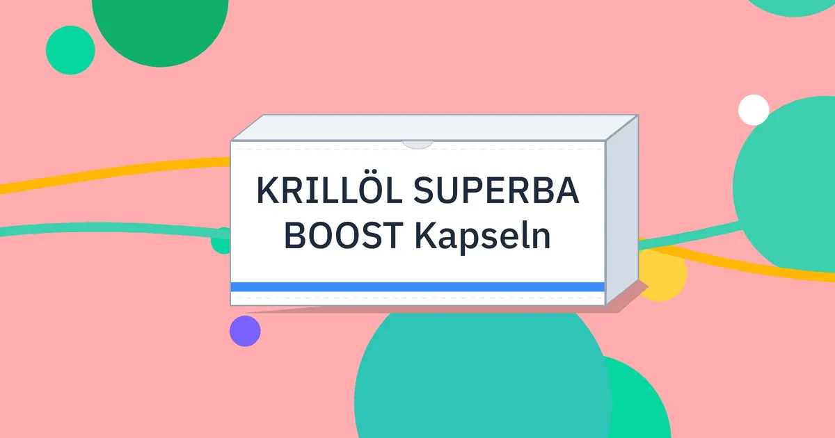 Symbolbild: Packung mit der Aufschrift KRILLÖL SUPERBA BOOST Kapseln (PZN 19197904) – Verfügbarkeit und Bezug in Apotheken in Frankfurt am Main