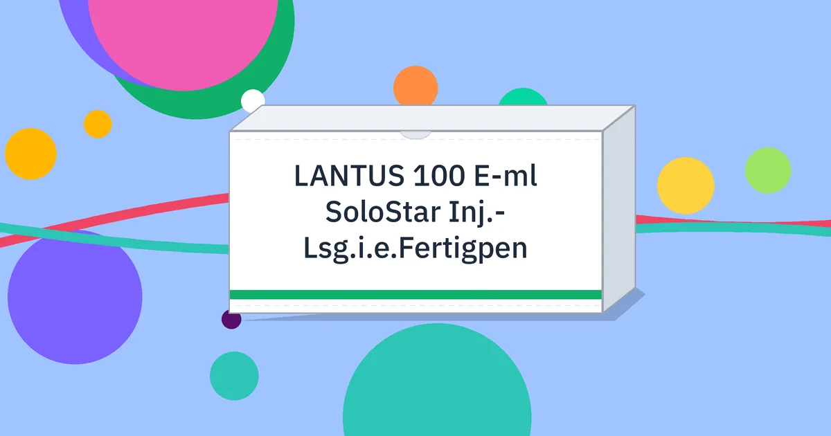 Symbolbild: Packung mit der Aufschrift LANTUS 100 E-ml SoloStar Inj.-Lsg.i.e.Fertigpen (PZN 11112417) – Verfügbarkeit und Bezug in Apotheken in Frankfurt am Main