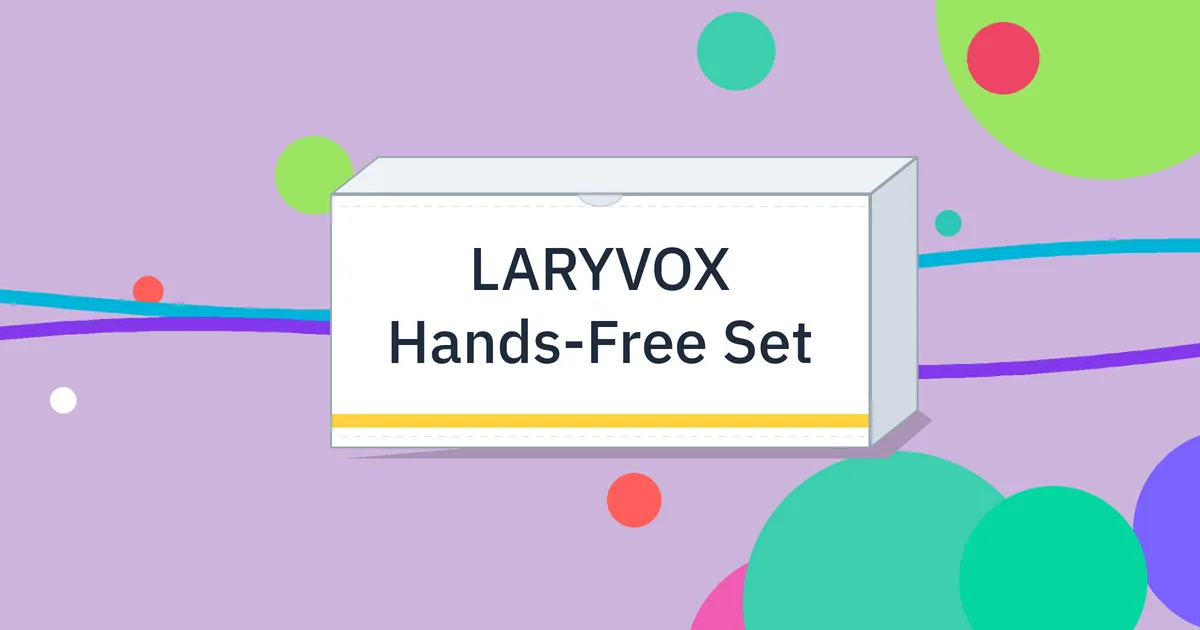 Symbolbild: Packung mit der Aufschrift LARYVOX Hands-Free Set (PZN 10062864) – Verfügbarkeit und Bezug in Apotheken in Frankfurt am Main