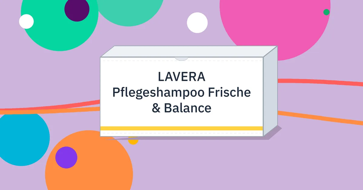 Symbolbild: Packung mit der Aufschrift LAVERA Pflegeshampoo Frische & Balance (PZN 18163091) – Verfügbarkeit und Bezug in Apotheken in Frankfurt am Main