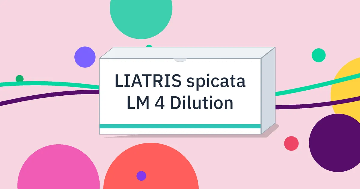 Symbolbild: Packung mit der Aufschrift LIATRIS spicata LM 4 Dilution (PZN 13528636) – Verfügbarkeit und Bezug in Apotheken in Frankfurt am Main