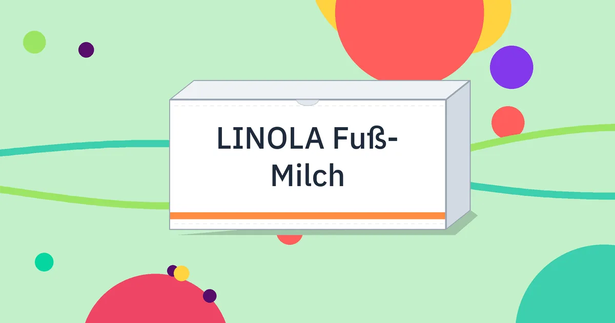Symbolbild: Packung mit der Aufschrift LINOLA Fuß-Milch (PZN 04412573) – Verfügbarkeit und Bezug in Apotheken in Frankfurt am Main
