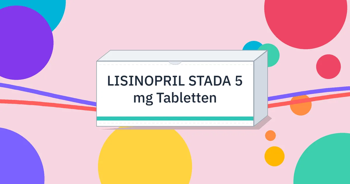 Symbolbild: Packung mit der Aufschrift LISINOPRIL STADA 5 mg Tabletten (PZN 00570424) – Verfügbarkeit und Bezug in Apotheken in Frankfurt am Main