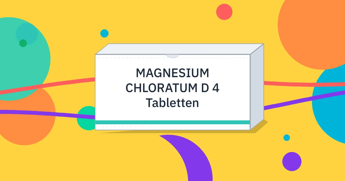 Symbolbild: Packung mit der Aufschrift MAGNESIUM CHLORATUM D 4 Tabletten (PZN 02815597) – Verfügbarkeit und Bezug in Apotheken in Frankfurt am Main
