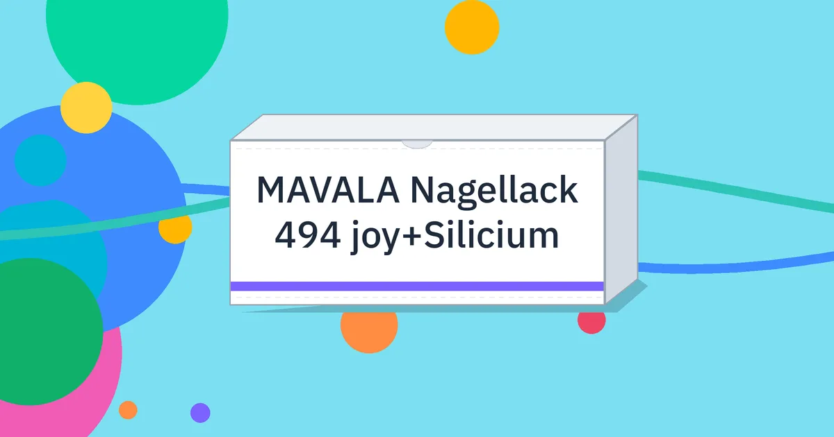 Symbolbild: Packung mit der Aufschrift MAVALA Nagellack 494 joy+Silicium (PZN 20421330) – Verfügbarkeit und Bezug in Apotheken in Frankfurt am Main