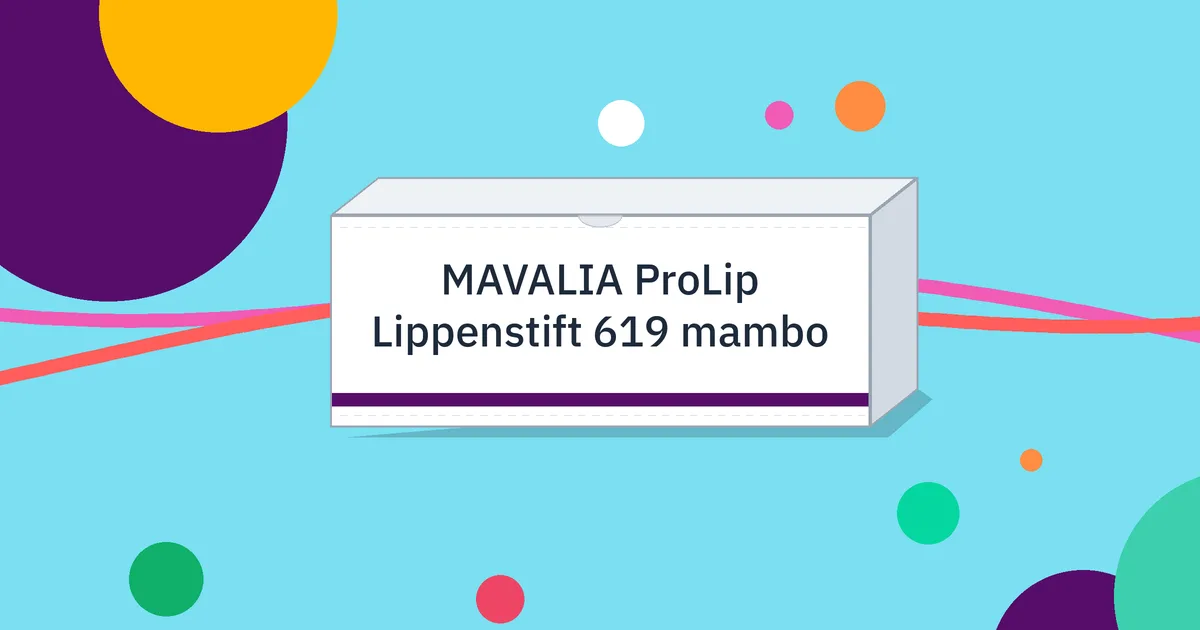 Symbolbild: Packung mit der Aufschrift MAVALIA ProLip Lippenstift 619 mambo (PZN 11383501) – Verfügbarkeit und Bezug in Apotheken in Frankfurt am Main