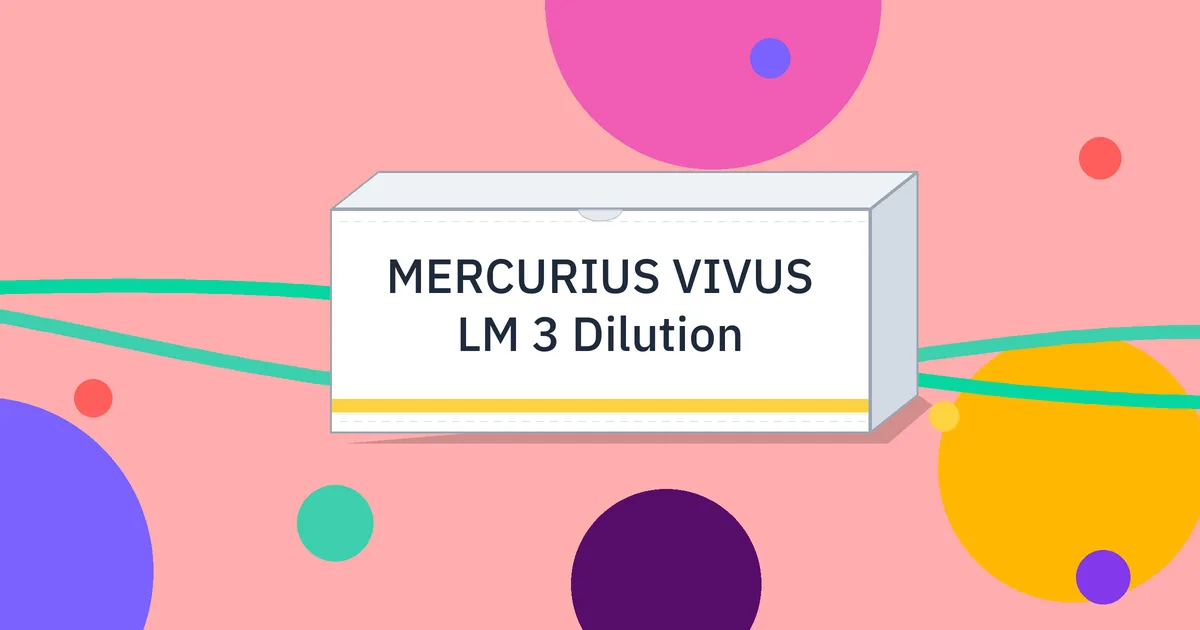 Symbolbild: Packung mit der Aufschrift MERCURIUS VIVUS LM 3 Dilution (PZN 12954880) – Verfügbarkeit und Bezug in Apotheken in Frankfurt am Main
