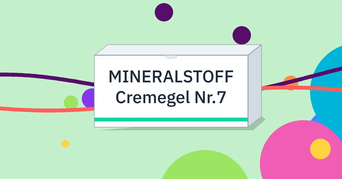 Symbolbild: Packung mit der Aufschrift MINERALSTOFF Cremegel Nr.7 (PZN 02733072) – Verfügbarkeit und Bezug in Apotheken in Frankfurt am Main