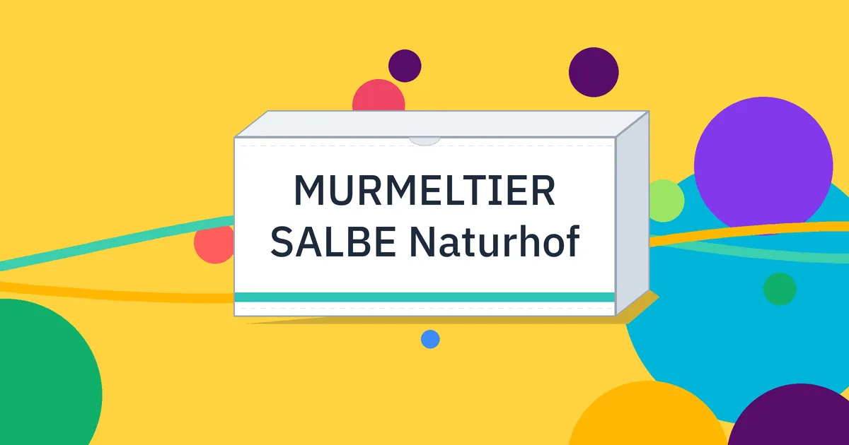 Symbolbild: Packung mit der Aufschrift MURMELTIER SALBE Naturhof (PZN 16619629) – Verfügbarkeit und Bezug in Apotheken in Frankfurt am Main