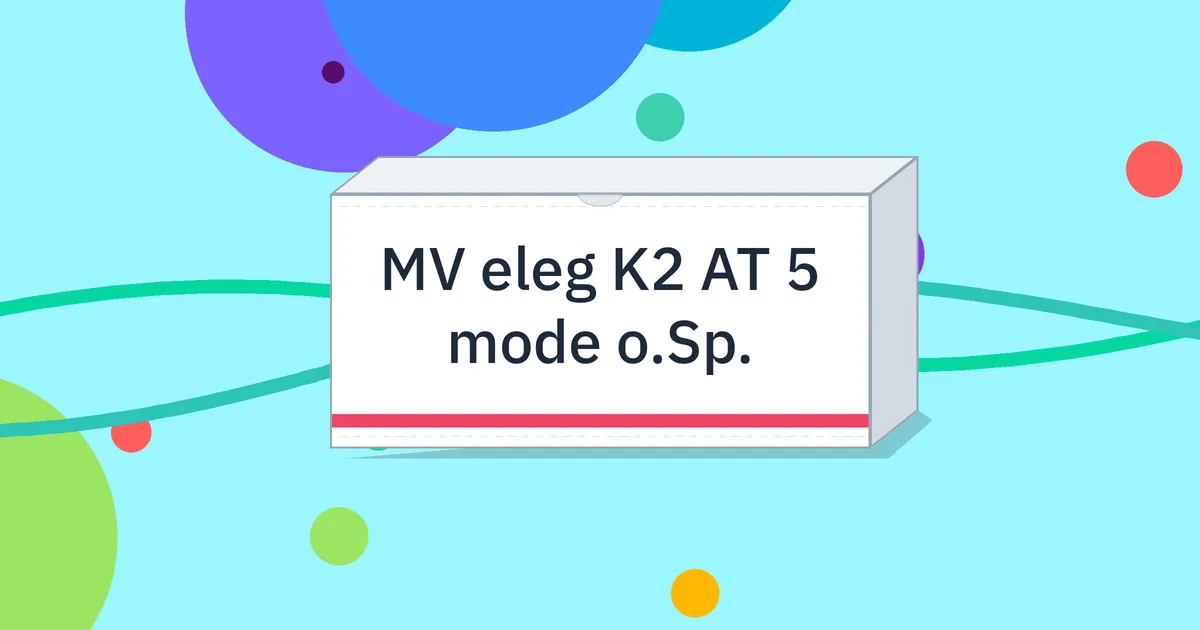 Symbolbild: Packung mit der Aufschrift MV eleg K2 AT 5 mode o.Sp. (PZN 04542732) – Verfügbarkeit und Bezug in Apotheken in Frankfurt am Main
