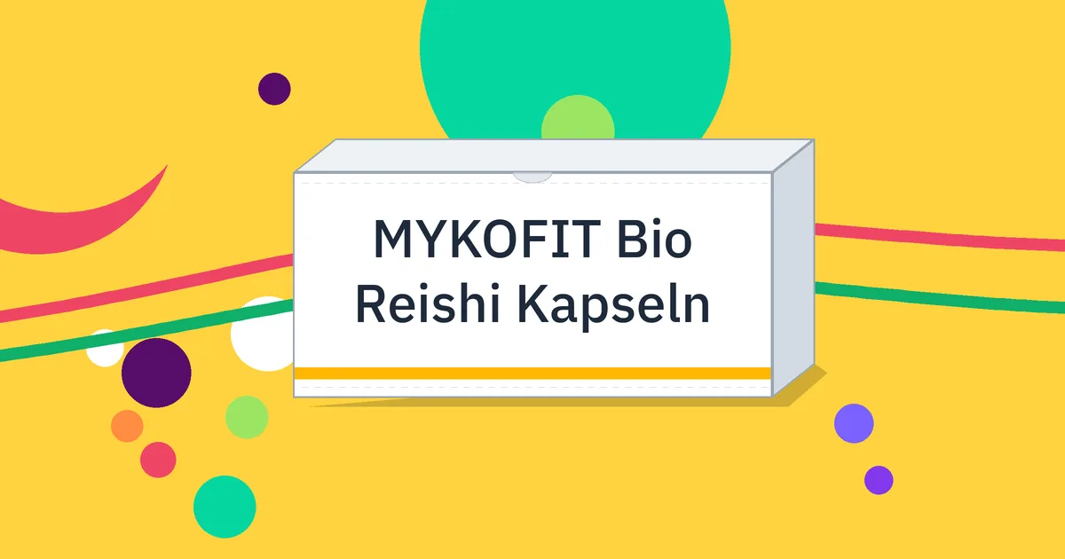 Symbolbild: Packung mit der Aufschrift MYKOFIT Bio Reishi Kapseln (PZN 13625055) – Verfügbarkeit und Bezug in Apotheken in Frankfurt am Main