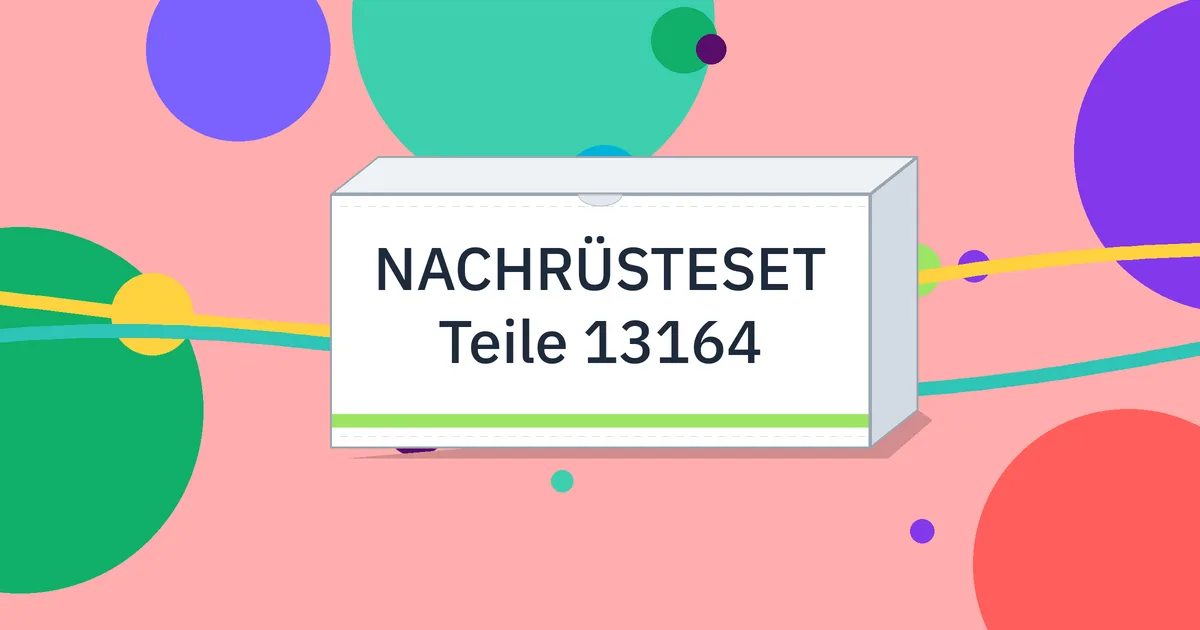 Symbolbild: Packung mit der Aufschrift NACHRÜSTESET Teile 13164 (PZN 00167409) – Verfügbarkeit und Bezug in Apotheken in Frankfurt am Main