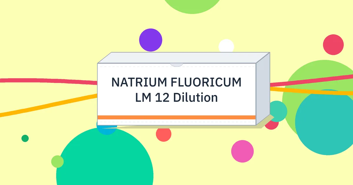Symbolbild: Packung mit der Aufschrift NATRIUM FLUORICUM LM 12 Dilution (PZN 12962483) – Verfügbarkeit und Bezug in Apotheken in Frankfurt am Main