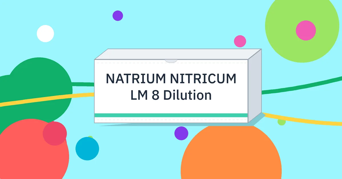 Symbolbild: Packung mit der Aufschrift NATRIUM NITRICUM LM 8 Dilution (PZN 12965599) – Verfügbarkeit und Bezug in Apotheken in Frankfurt am Main