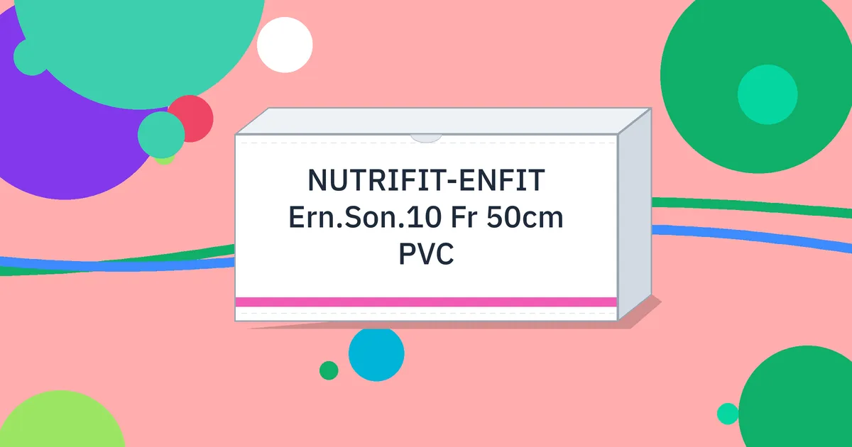 Symbolbild: Packung mit der Aufschrift NUTRIFIT-ENFIT Ern.Son.10 Fr 50cm PVC (PZN 17272694) – Verfügbarkeit und Bezug in Apotheken in Frankfurt am Main