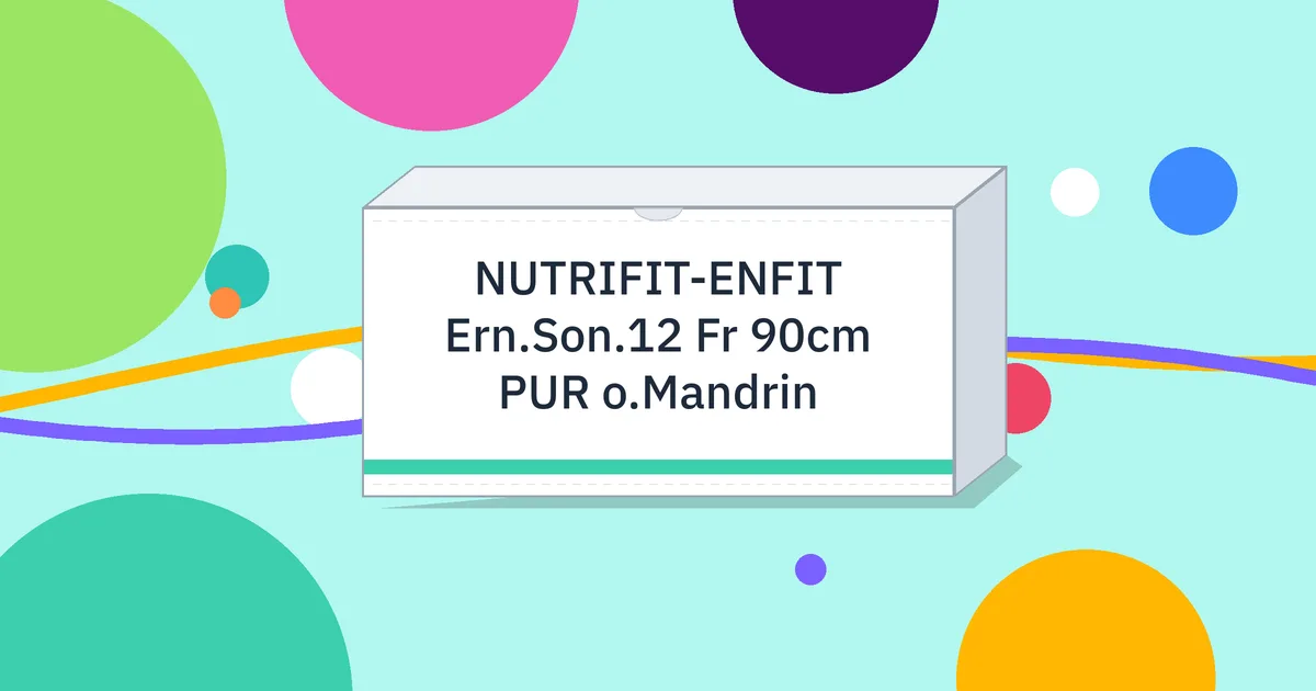 Symbolbild: Packung mit der Aufschrift NUTRIFIT-ENFIT Ern.Son.12 Fr 90cm PUR o.Mandrin (PZN 14173810) – Verfügbarkeit und Bezug in Apotheken in Frankfurt am Main