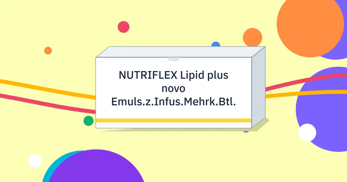 Symbolbild: Packung mit der Aufschrift NUTRIFLEX Lipid plus novo Emuls.z.Infus.Mehrk.Btl. (PZN 20640457) – Verfügbarkeit und Bezug in Apotheken in Frankfurt am Main