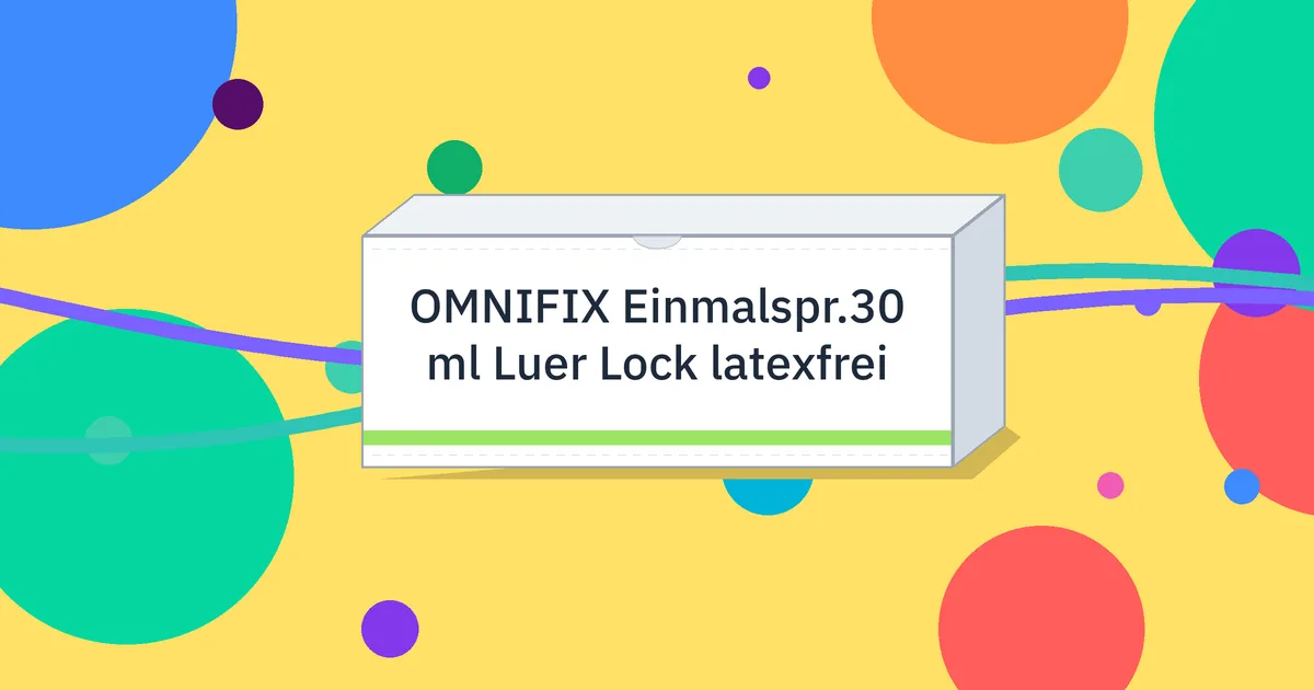 Symbolbild: Packung mit der Aufschrift OMNIFIX Einmalspr.30 ml Luer Lock latexfrei (PZN 18322299) – Verfügbarkeit und Bezug in Apotheken in Frankfurt am Main