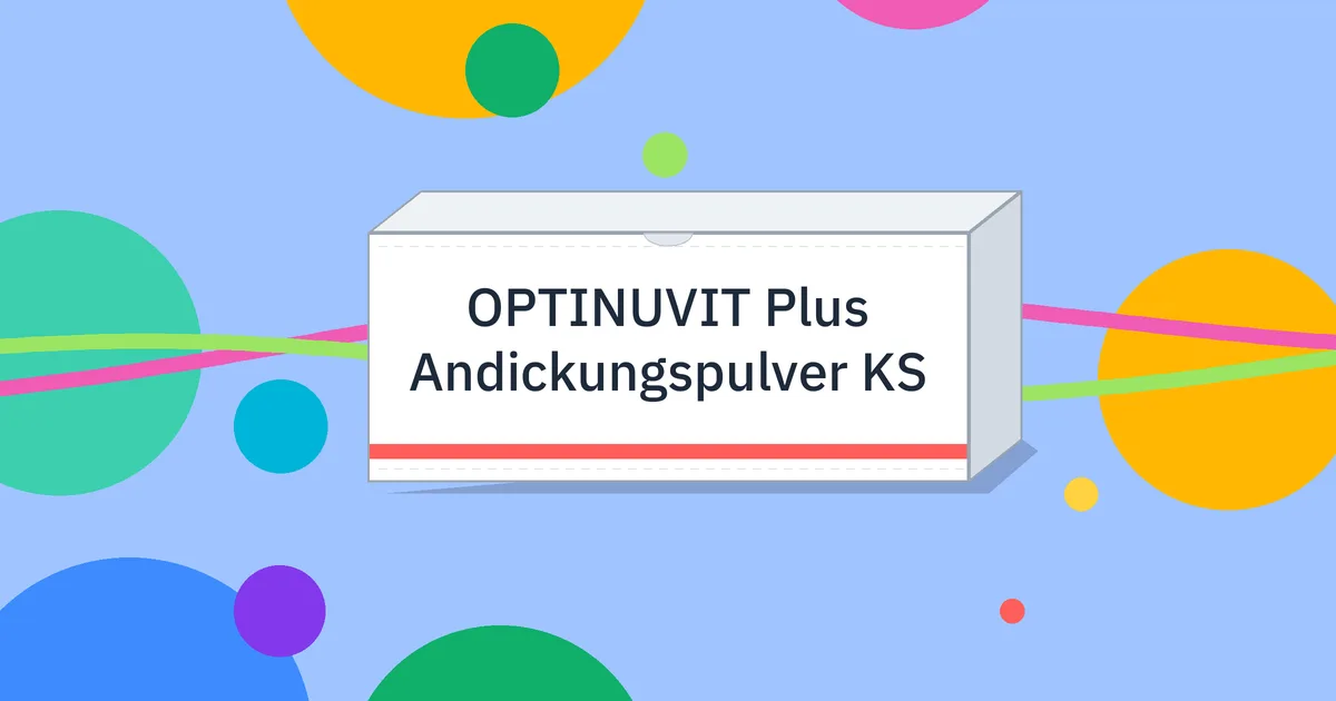 Symbolbild: Packung mit der Aufschrift OPTINUVIT Plus Andickungspulver KS (PZN 11227126) – Verfügbarkeit und Bezug in Apotheken in Frankfurt am Main