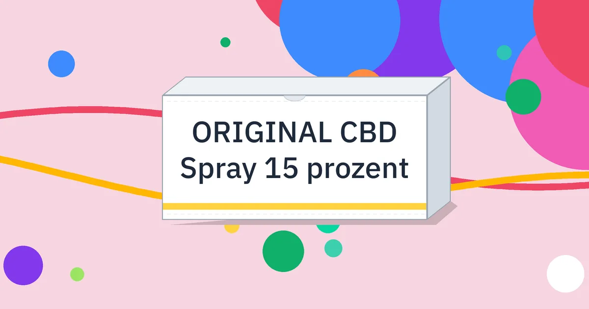Symbolbild: Packung mit der Aufschrift ORIGINAL CBD Spray 15 prozent (PZN 15266749) – Verfügbarkeit und Bezug in Apotheken in Frankfurt am Main