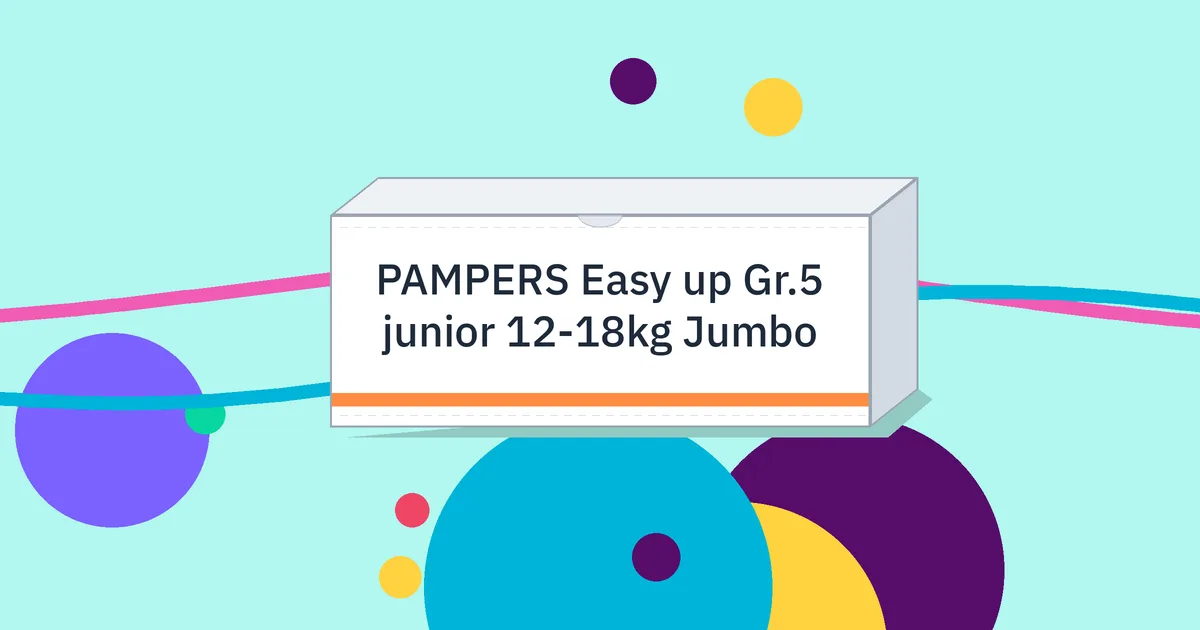 Symbolbild: Packung mit der Aufschrift PAMPERS Easy up Gr.5 junior 12-18kg Jumbo (PZN 09007191) – Verfügbarkeit und Bezug in Apotheken in Frankfurt am Main